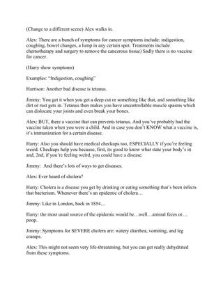 Science skit script | PDF