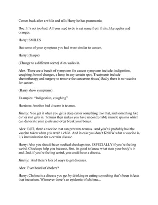 Science skit script 2 | DOCX