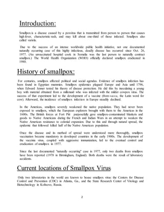 Smallpox | DOCX