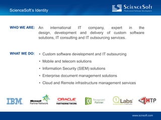 Science Soft Company Presentation | PPT