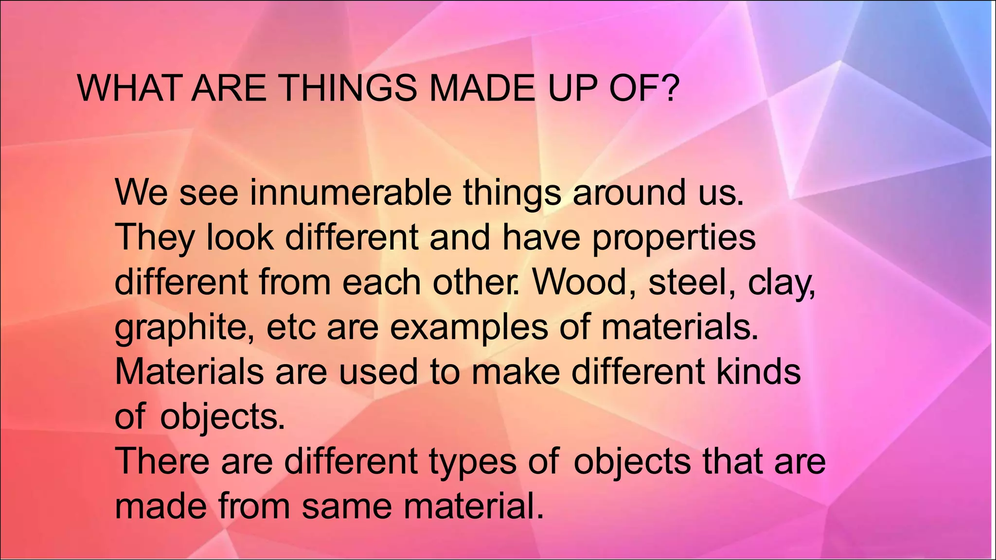 Science sorting materials.. | PPTX