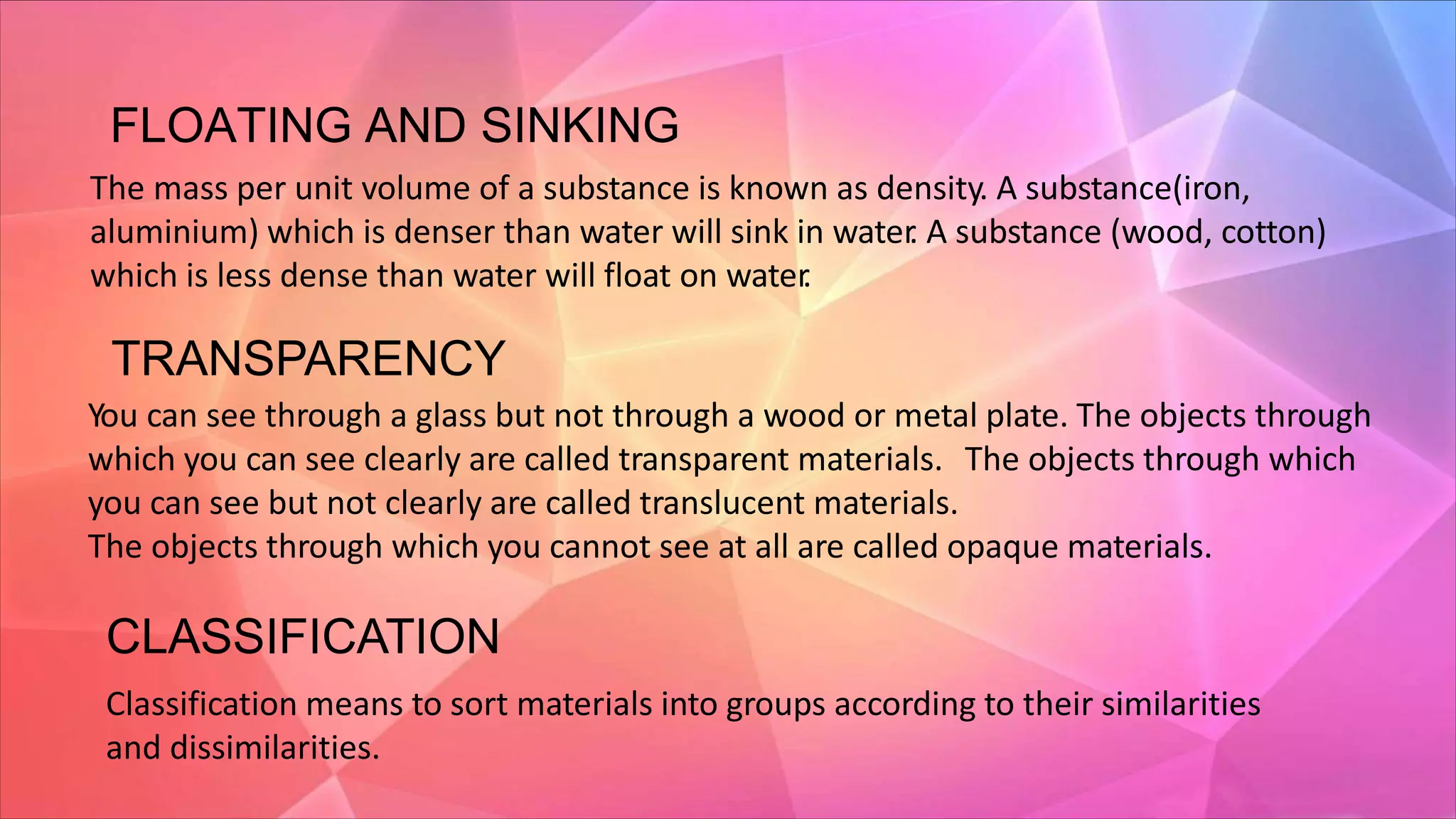 Science sorting materials.. | PPTX