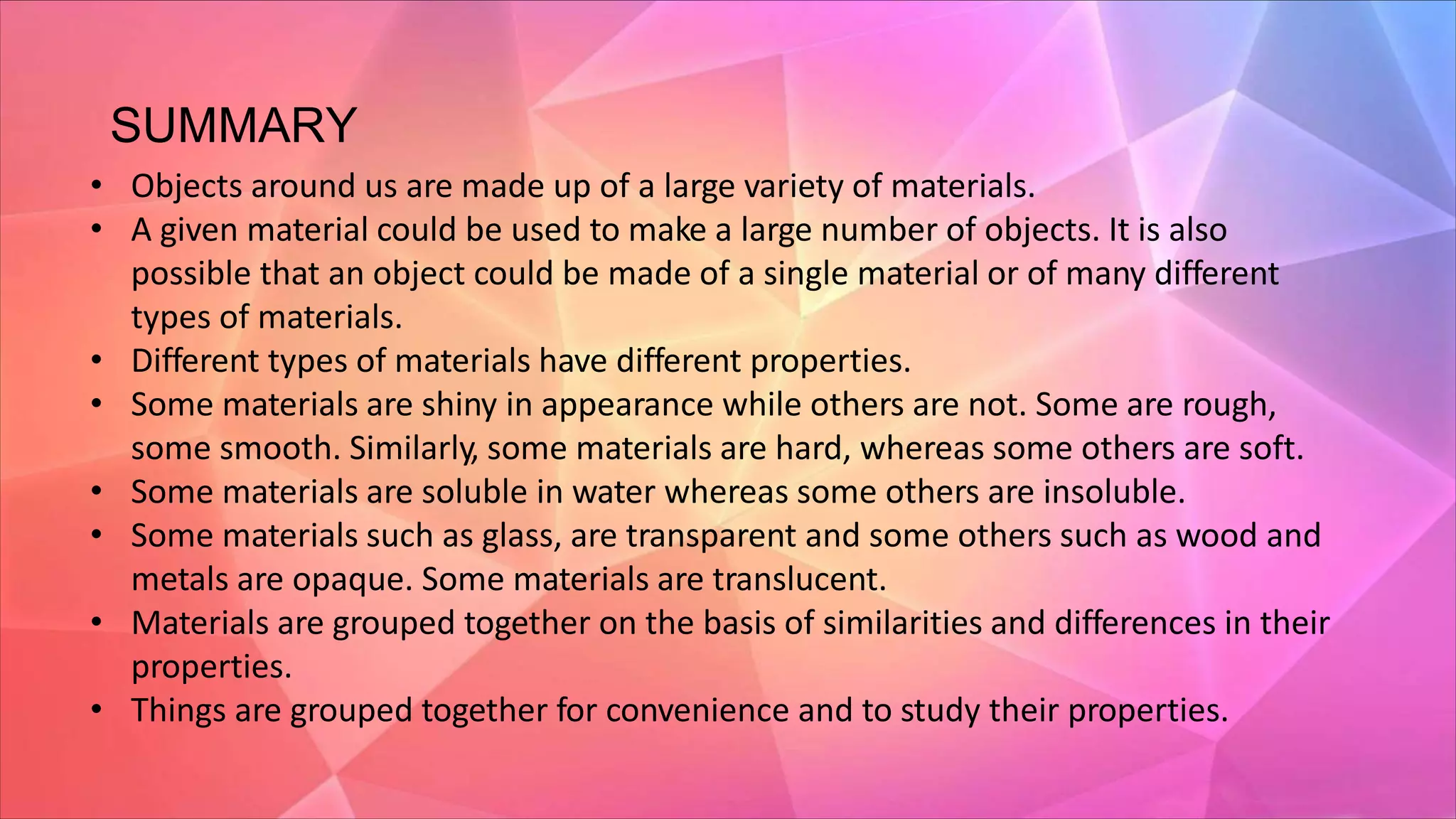 Science sorting materials.. | PPTX