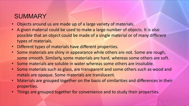 Science sorting materials.. | PPTX