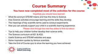 Science spec conclusion slides 2 | PPT