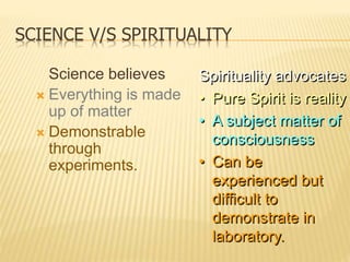 science and spirituality comparison, sahaj yoga meditation for self ...