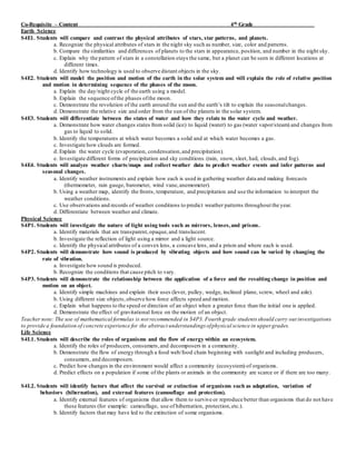 Science standards 4th grade content | PDF