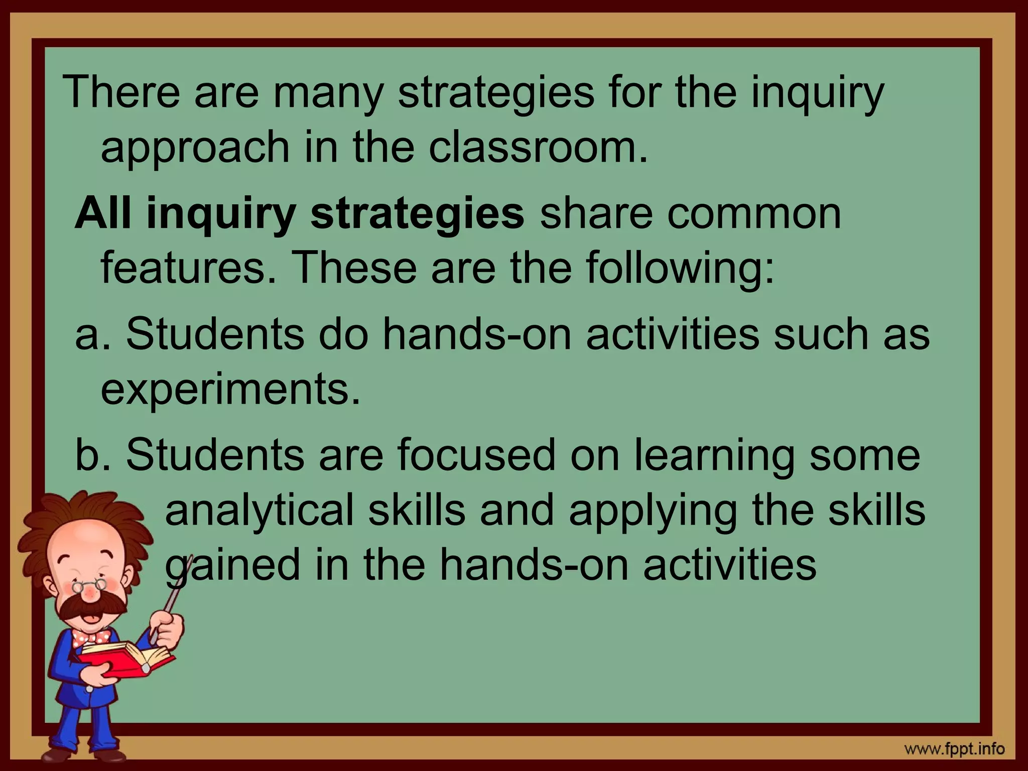 Science Teaching Approaches and Strategies | PPT