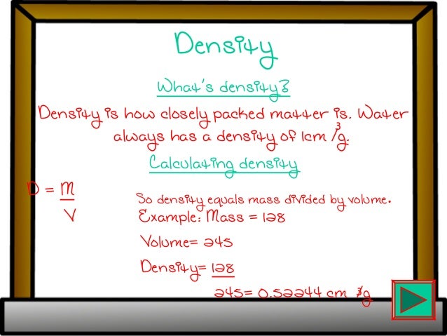 Density For Kids Information Examples Definition Formula