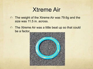 Frisbee Experiment | PPTX