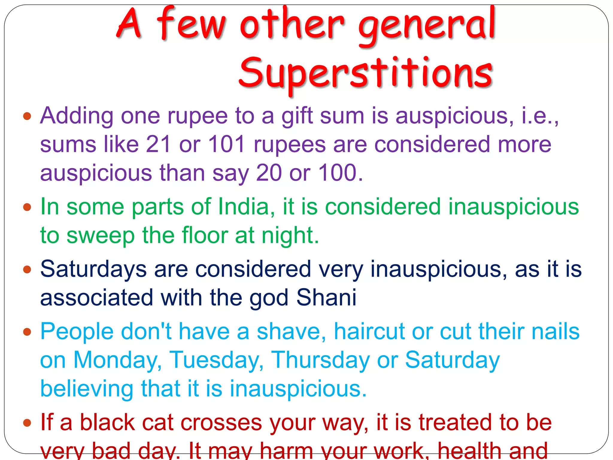 Science & superstition | PPTX