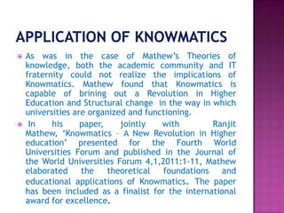 SCIENCE AND TECHNOLOGY OF KNOWLEDGE INDUSTRY AND TRANSFORMING BRAIN ...