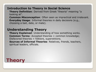 Science Theory Building in social science and international relations ...