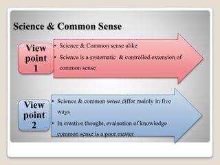 Science & the scientific approach | PPTX