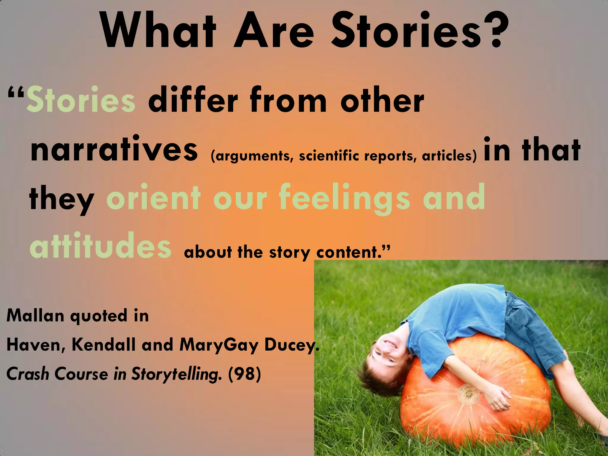 Science Through Stories (Report Version) | PPT