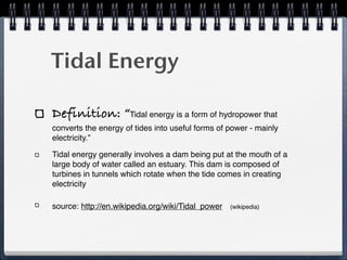 Science tidal 2 | PPT