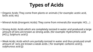 Chemistry Class X CBSE presentation on acids bases and salts | PPTX