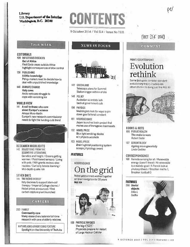 Science Update - No 253 - Nov 2014