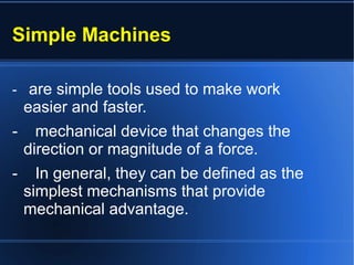 Science 5 (Simple Machines) | PPT
