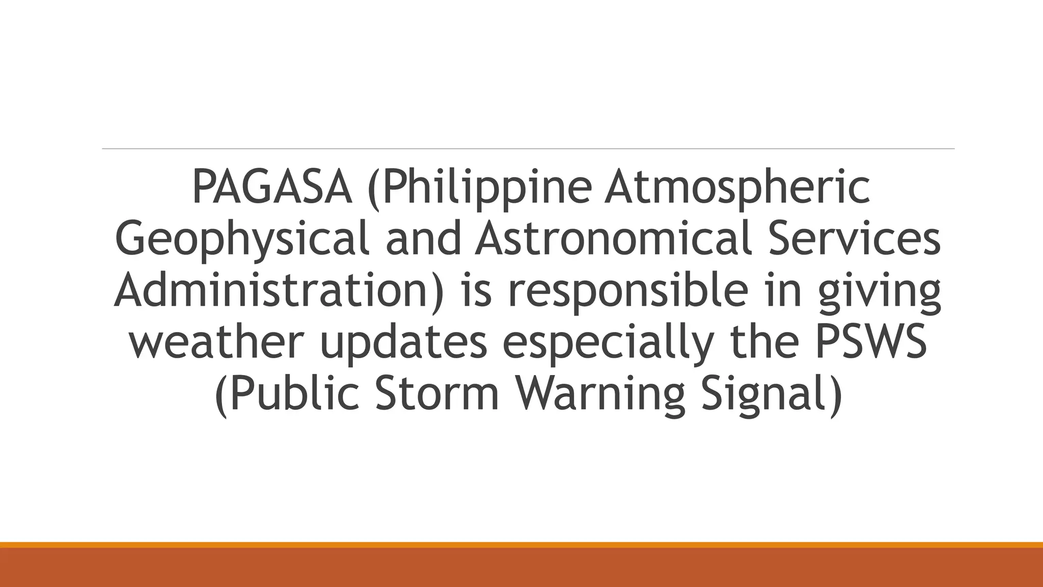 DESCRIBING THE EFFECTS OF THE WIND GIVEN A CERTAIN STORM WARNING SIGNAL ...