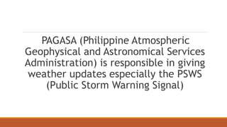 DESCRIBING THE EFFECTS OF THE WIND GIVEN A CERTAIN STORM WARNING SIGNAL ...
