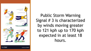 DESCRIBING THE EFFECTS OF THE WIND GIVEN A CERTAIN STORM WARNING SIGNAL ...