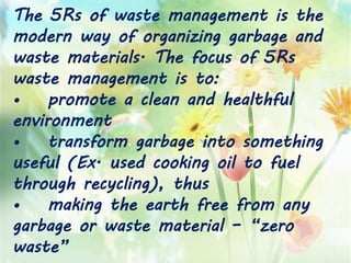 Science V - Waste Management | PPTX