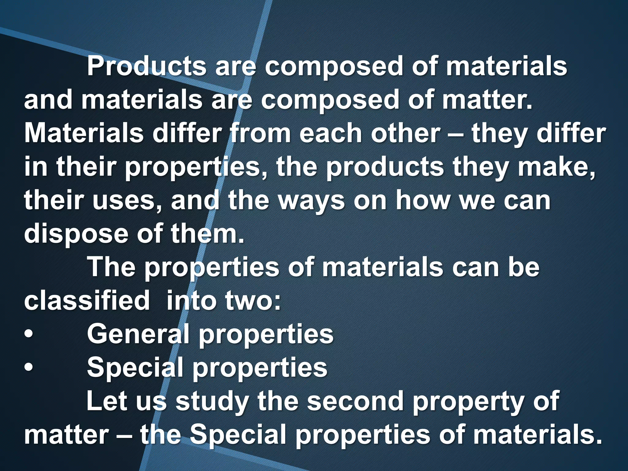 Science V- special properties of materials | PPTX