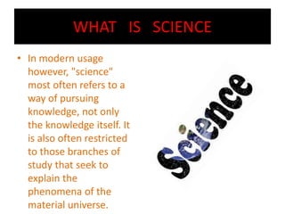 Science vs humanity | PPTX