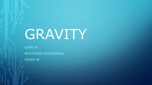 Gravity | PPT