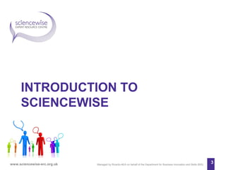 Sciencewise projects webinar 6 jun13 handout version | PPT