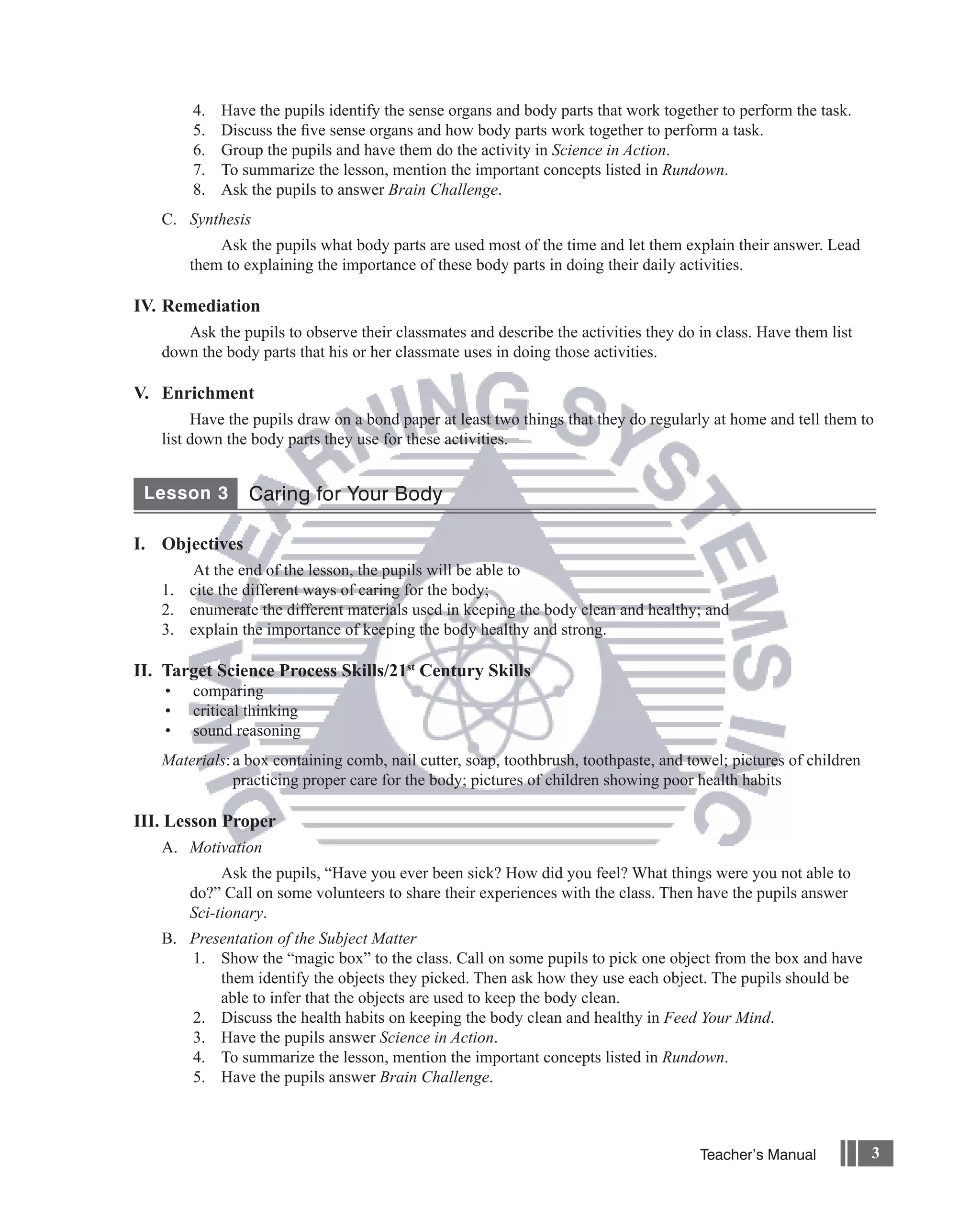 Science Works Grade 1 Teacher's Manual | PDF