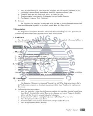 Science Works Grade 1 Teacher's Manual | PDF