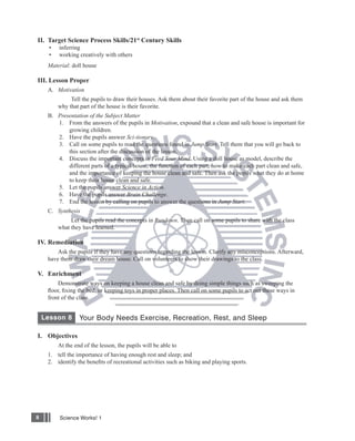 Science Works Grade 1 Teacher's Manual | PDF