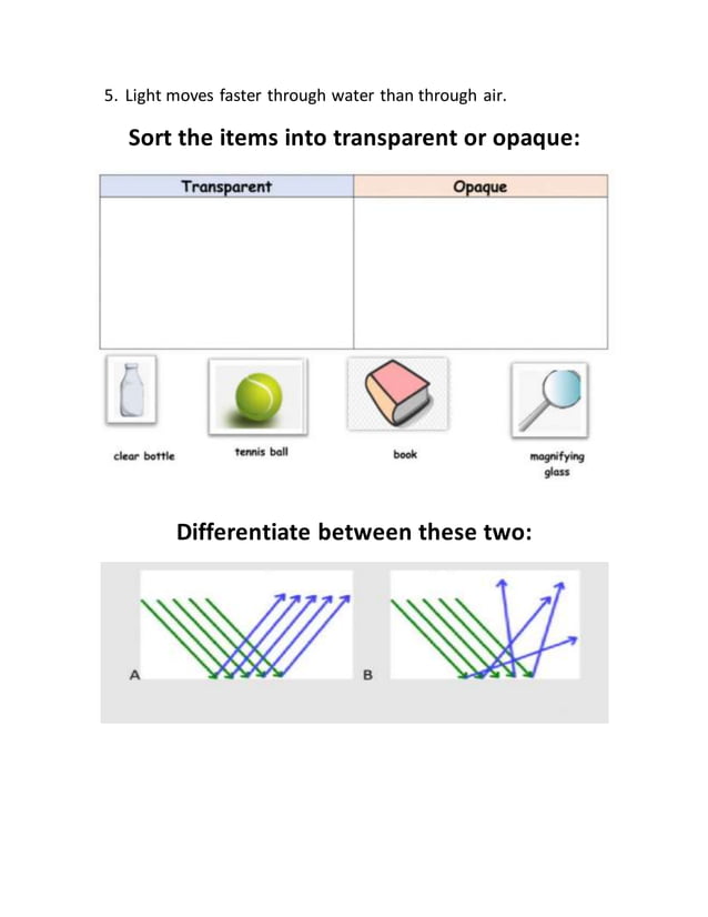 Light_Science_Worksheet.docx | Physics | Science