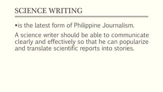 Science writing | PPT