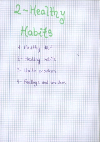Science y3 healthy habits | PDF