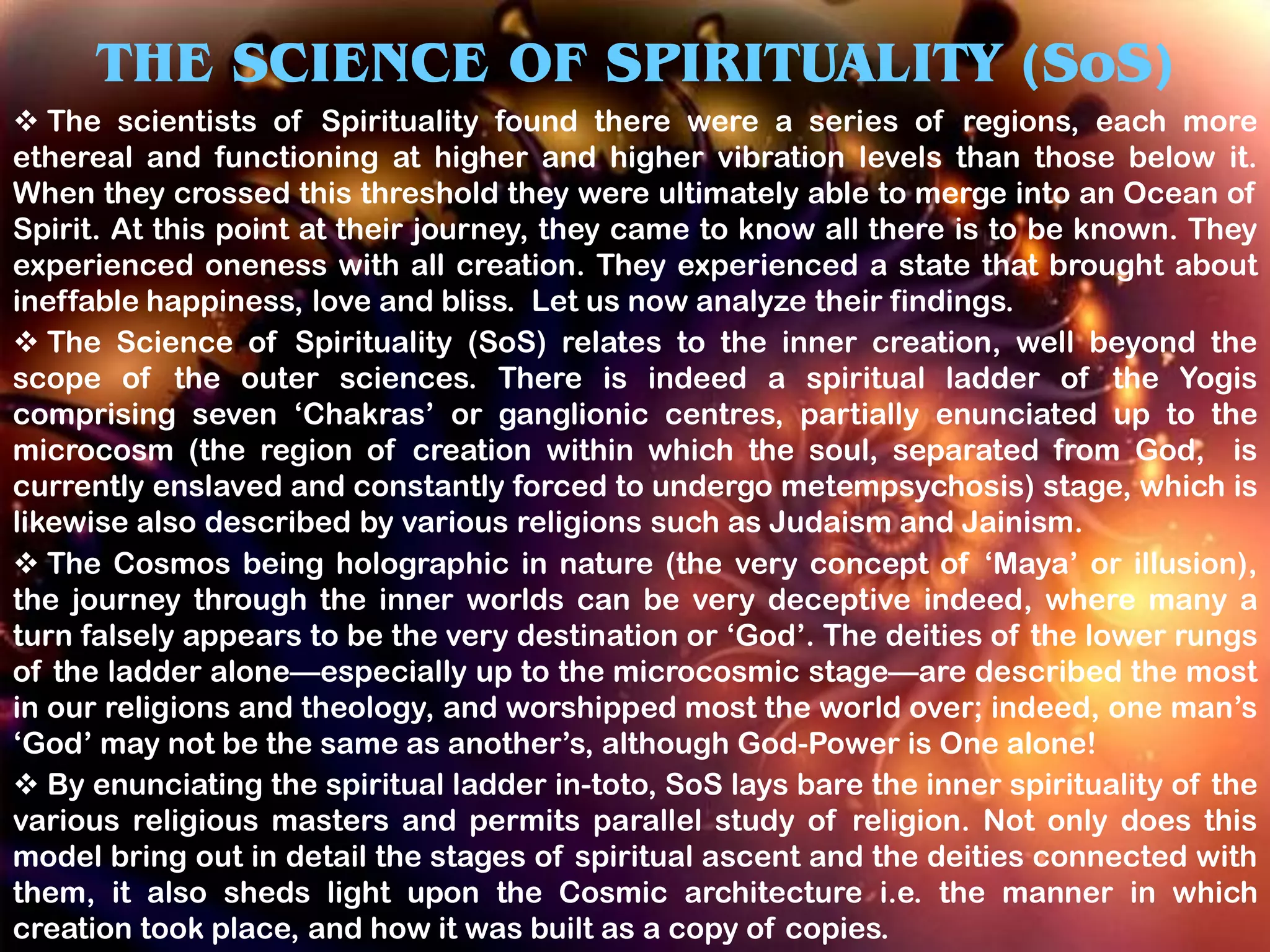 Scienc of spirituality ppt | PDF