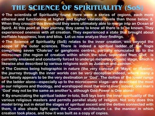 Scienc of spirituality ppt | PDF