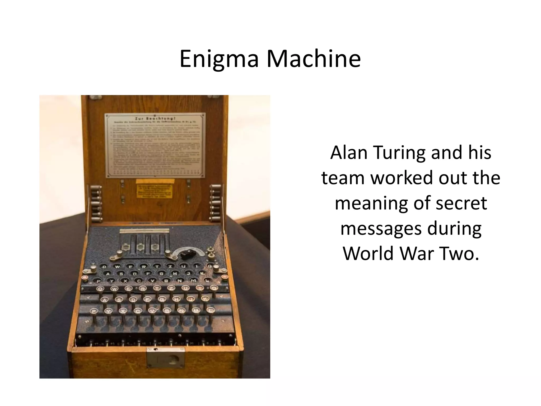 Sciennes Alan Turing Assembly 14.5.21
