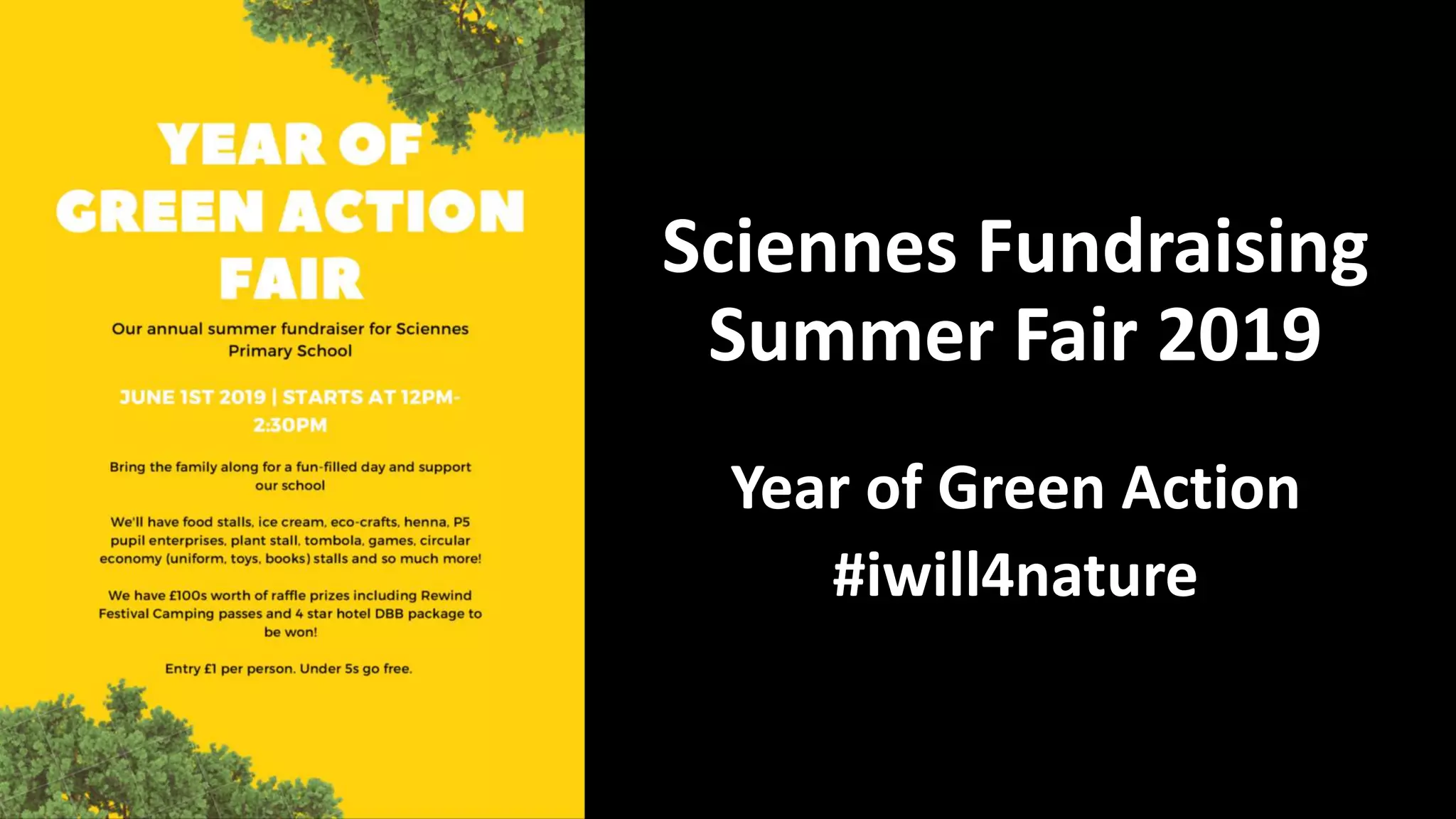 Sciennes Fundraising Summer Fair Year of Green Action 2019 | PPT