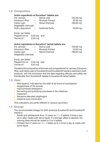 Eucarbon Herbal Tablets | PDF