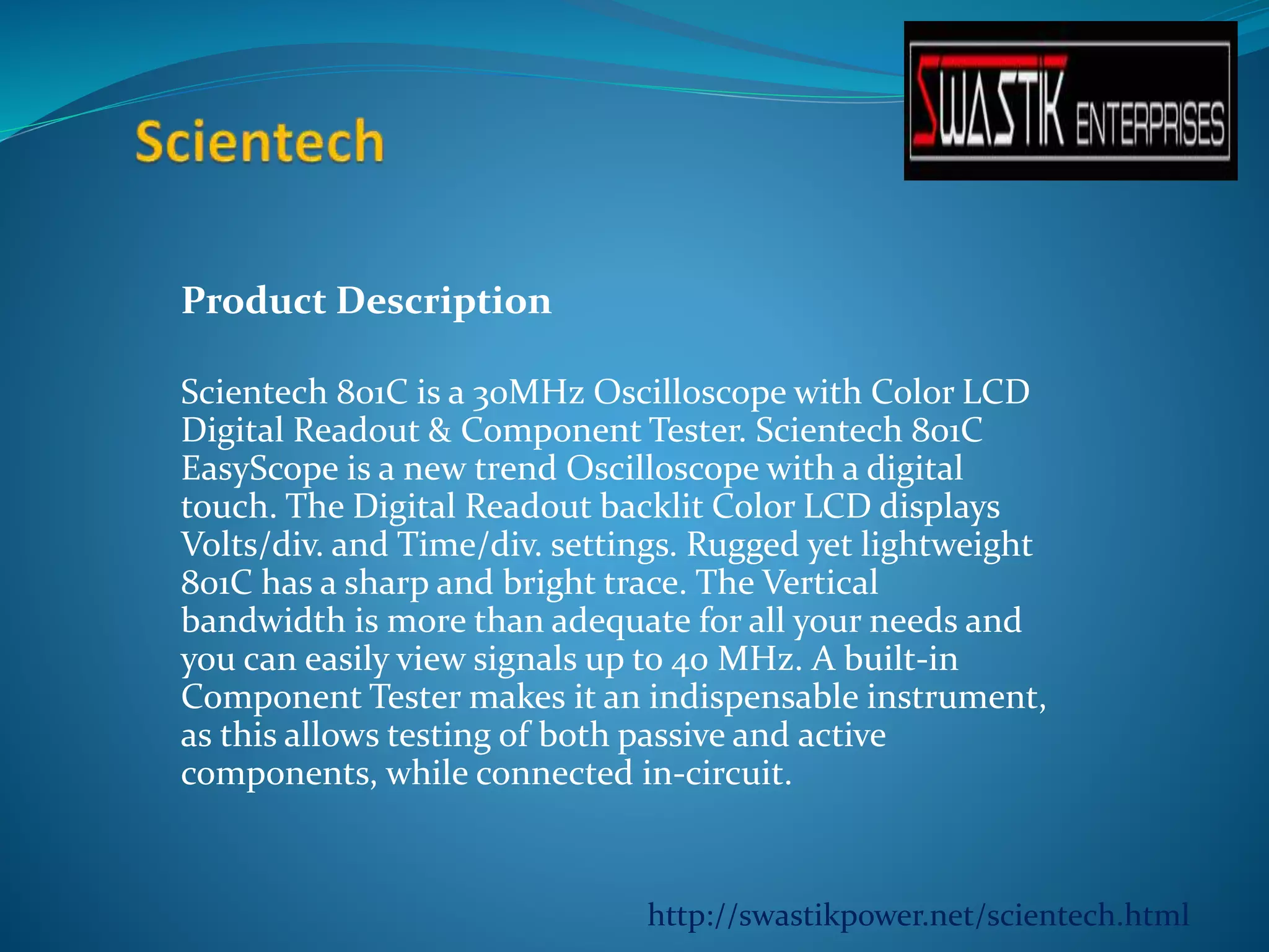 Scientech Products | Analog Oscilloscopes, Function Generators In Pune ...