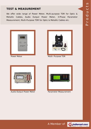 Scientech Technologies Pvt. Ltd., Indore, Test & Measurement | PDF
