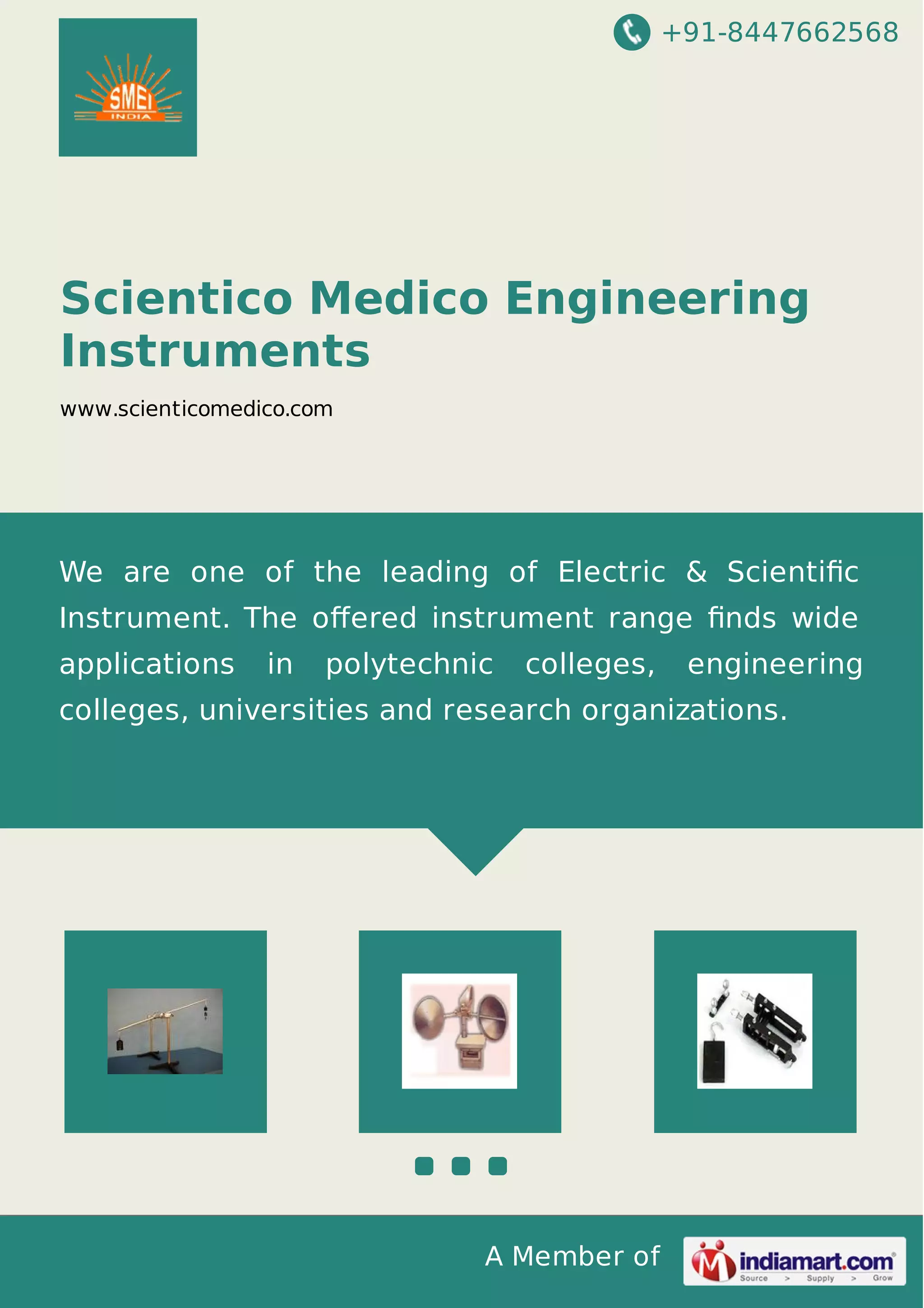 Physics Instrument by Scientico medico-engineering-instruments | PDF