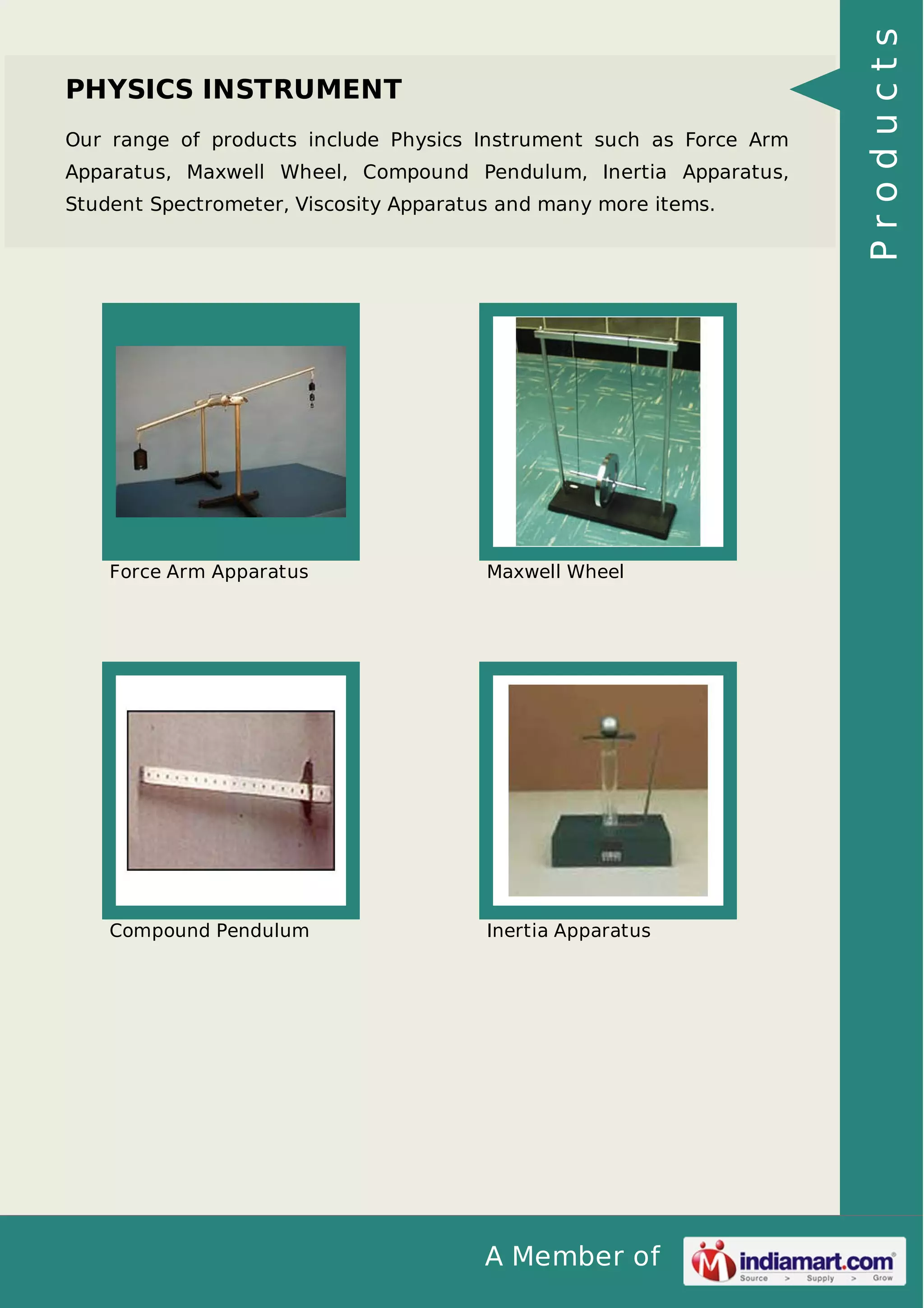Physics Instrument by Scientico medico-engineering-instruments | PDF