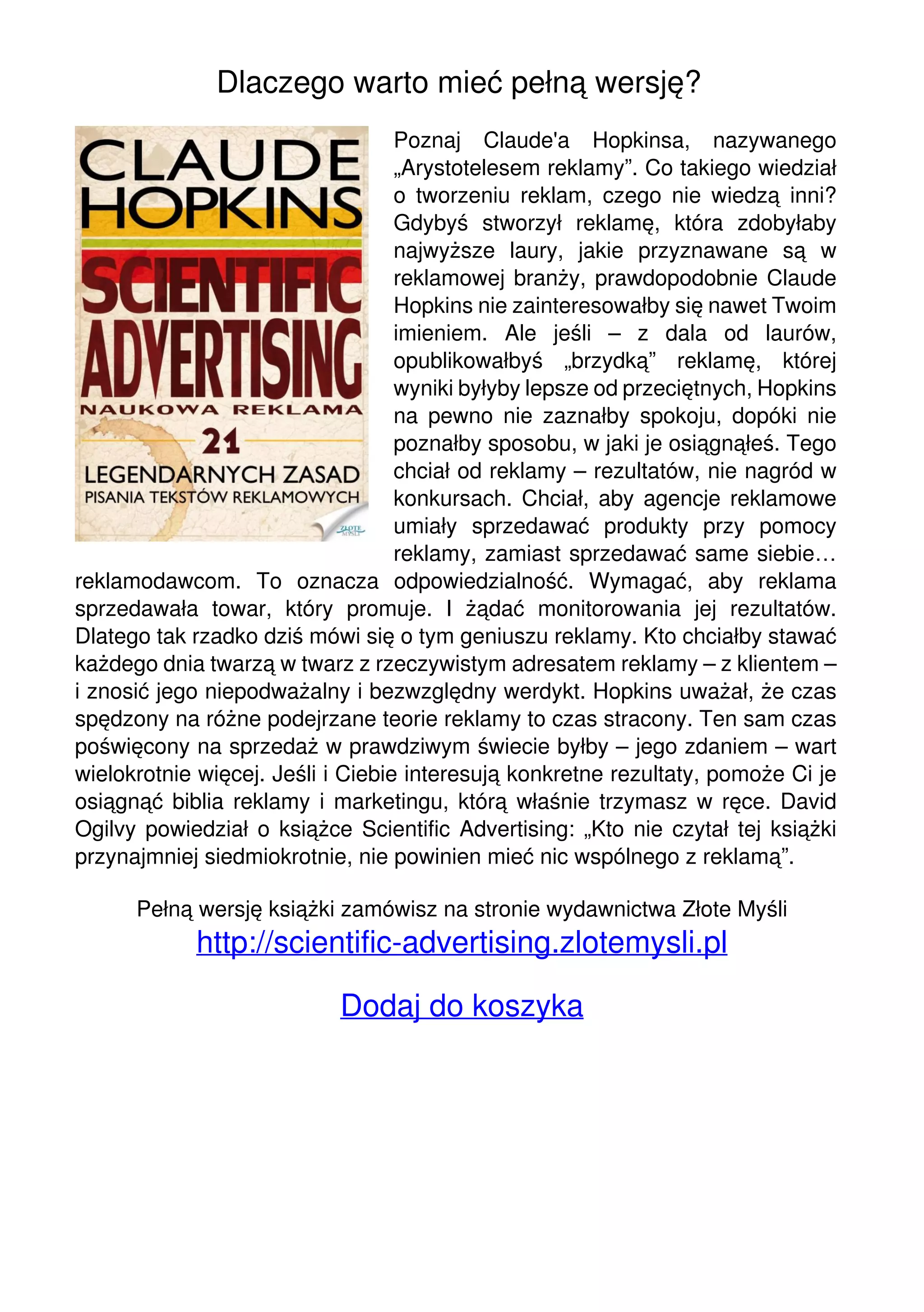 Scientific advertising | PDF