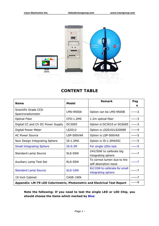 Scientific grade-ccd-spectroradiometer-integrating-sphere-system-9500 | PDF