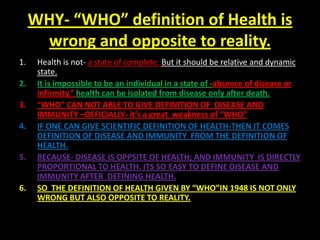 Scientific latest new definition of health-dr.rajkumar dhaugoda | PPTX ...