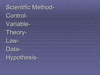 Scientific Method | PPT